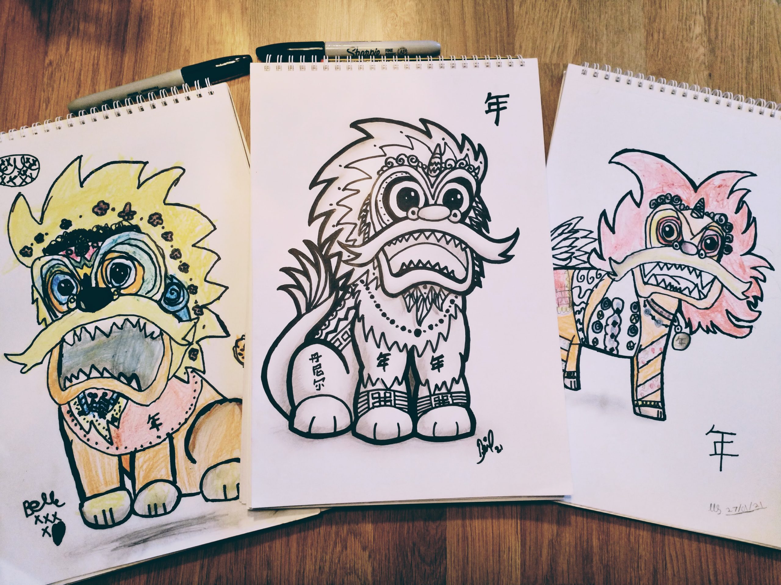 Nián 年 Drawings - North x South