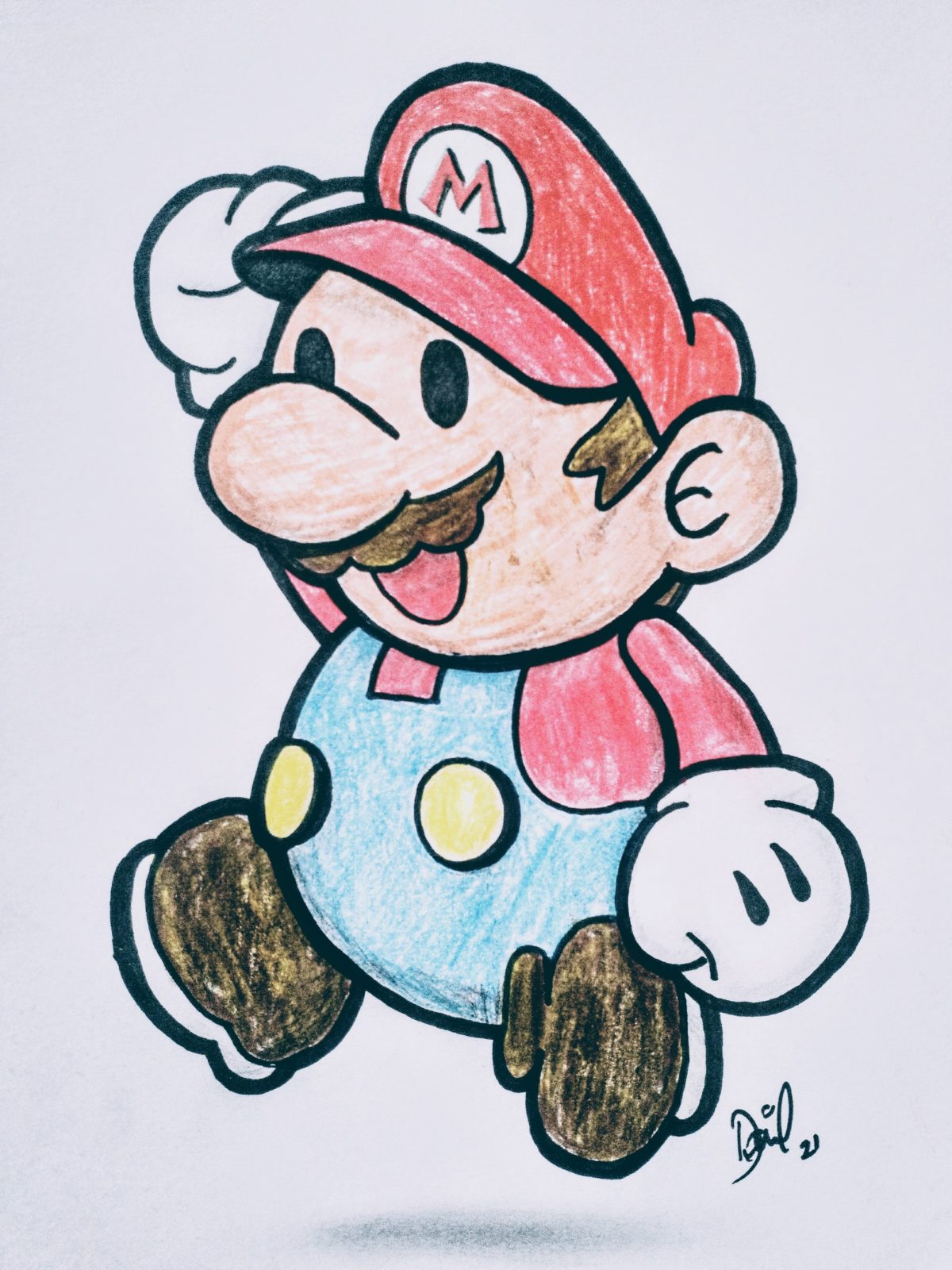 Super Mario Drawings by Daniel, Lucy & Belle - North x South