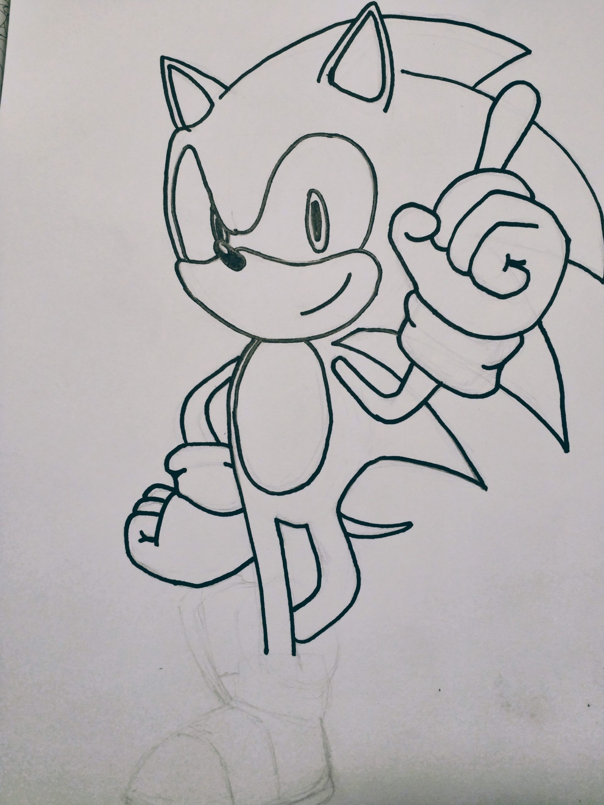 Sonic The Hedgehog Drawing 🌀 - NxS Marketing